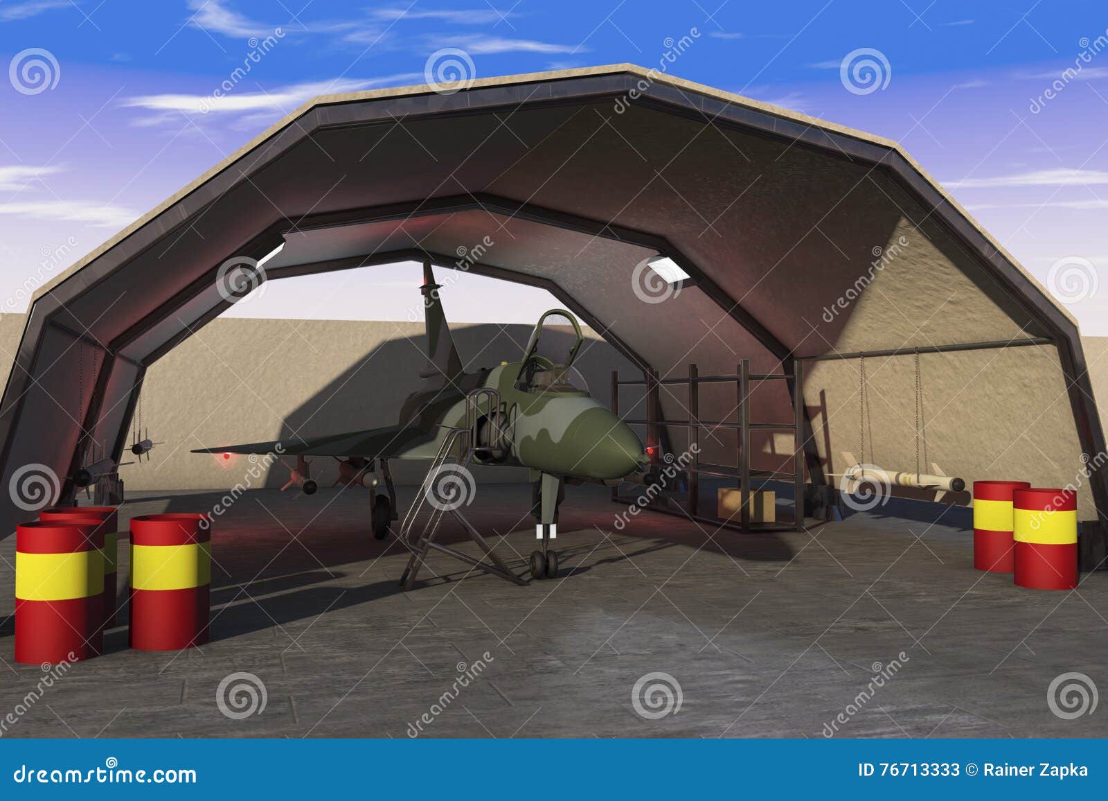 Military Hangar Building For Aircraft Storage Icon Stock Image ...