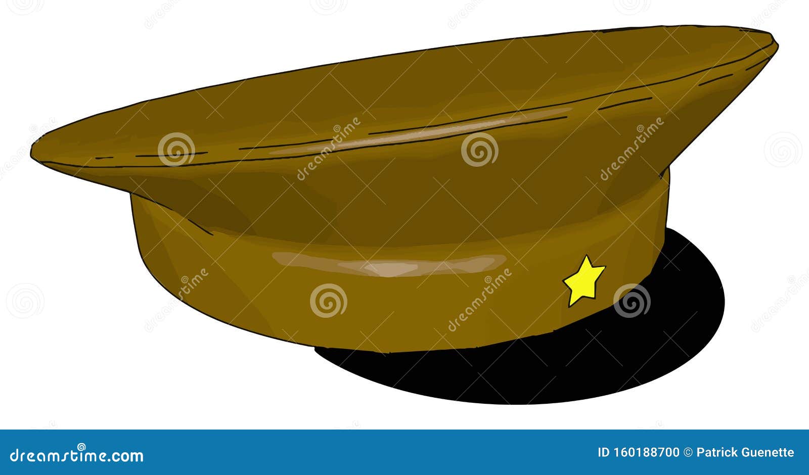 Military Hat, Illustration, Vector Stock Vector - Illustration of ...