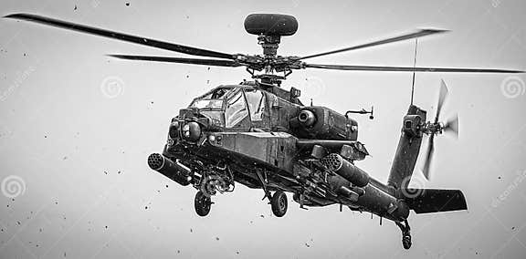 Military helicopter Apache stock photo. Image of weapons - 61310168