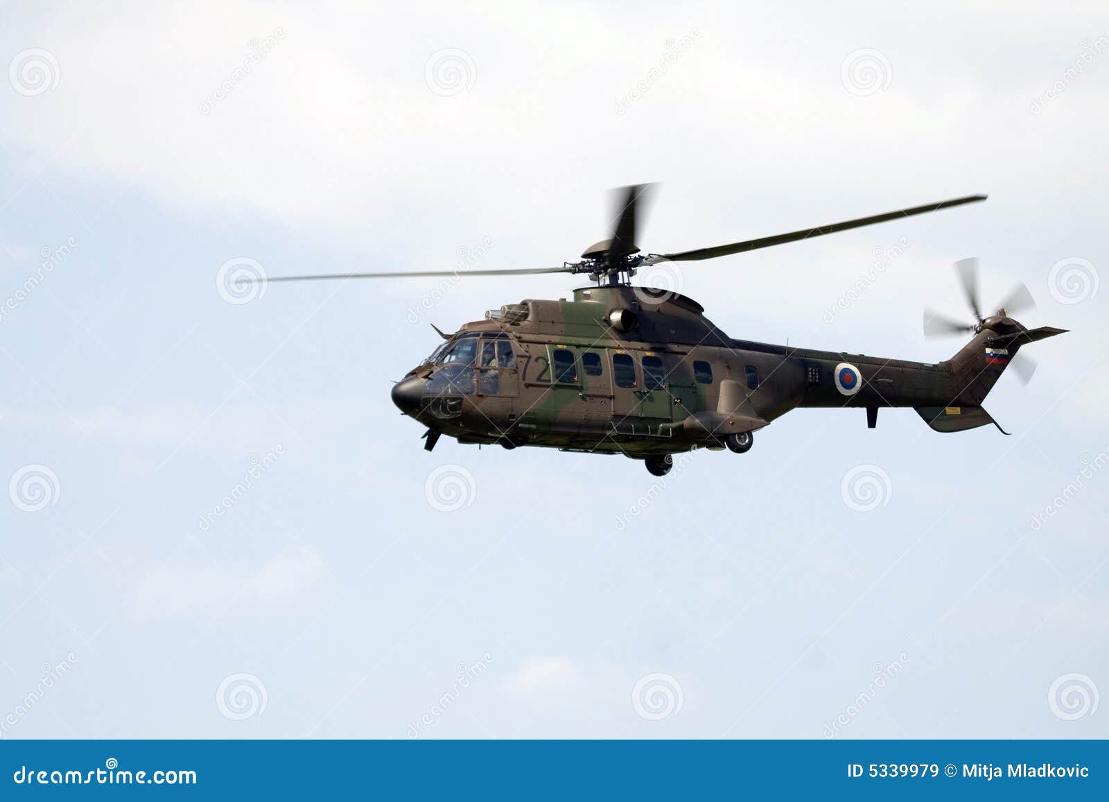 Military Helicopter. Italian Military Helicopter In The Sky. Military ...