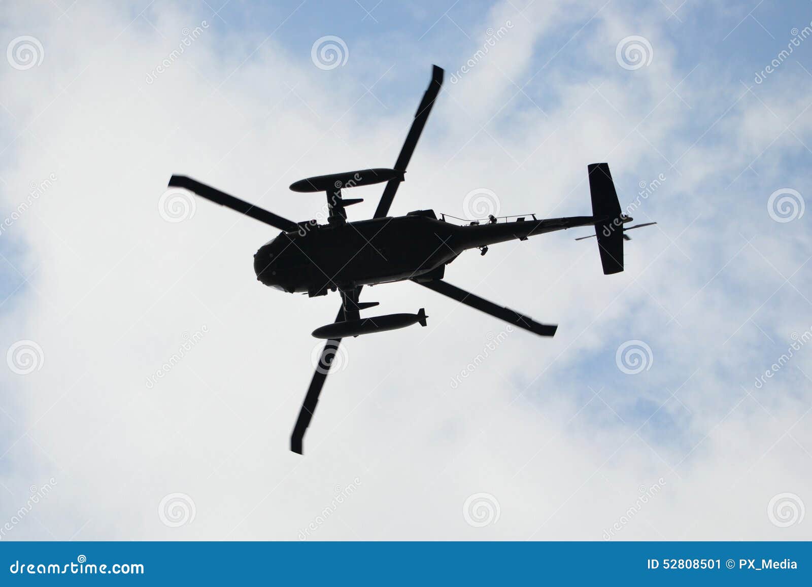 Military helicopter stock image. Image of armed, single - 52808501