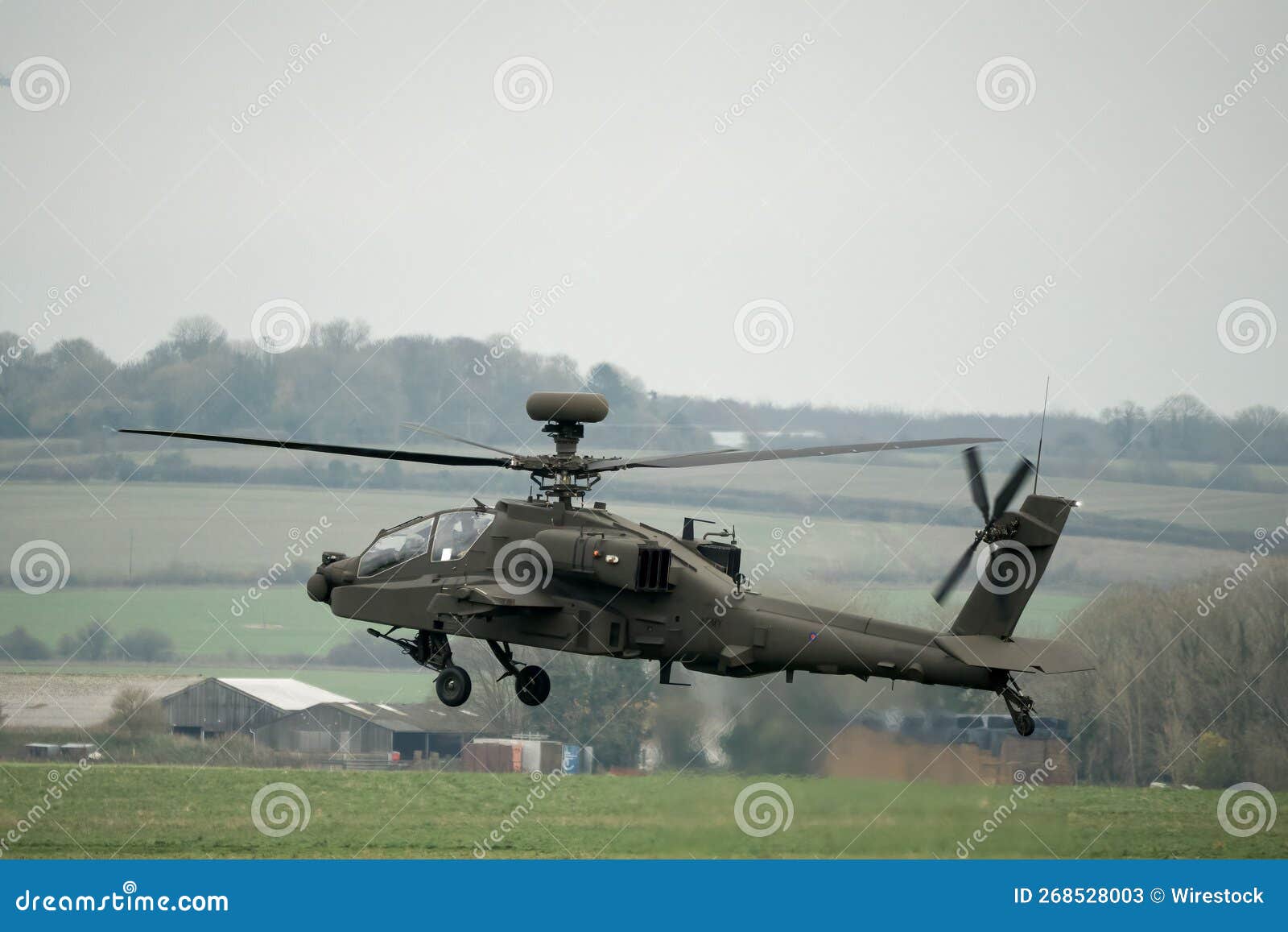 Military Helicopter Landing in a Field Editorial Stock Photo - Image of ...