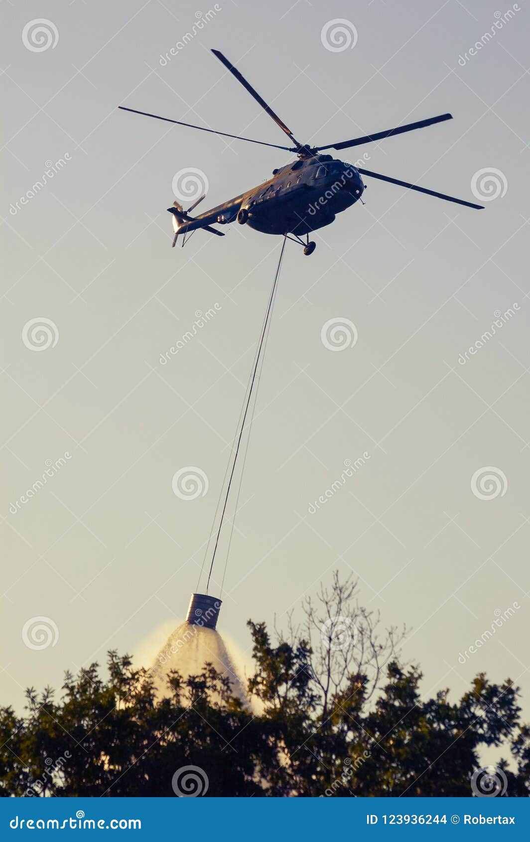 Military Helicopter Putting Out Forest Fire in Istria Croatia Stock ... Military Helicopter Putting Out Forest Fire in Istria Croatia Stock ...
