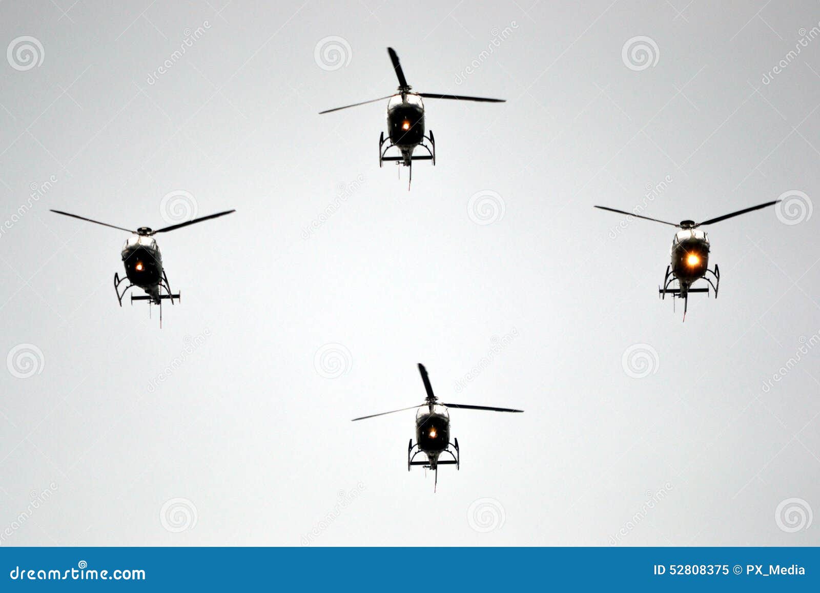 Military Helicopters - Formation Stock Image - Image of armed, military ...