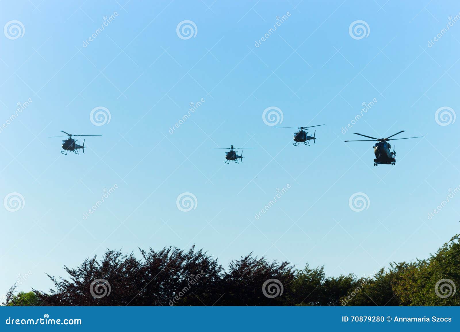 Military Helicopters - Formation Royalty-Free Stock Photography ...