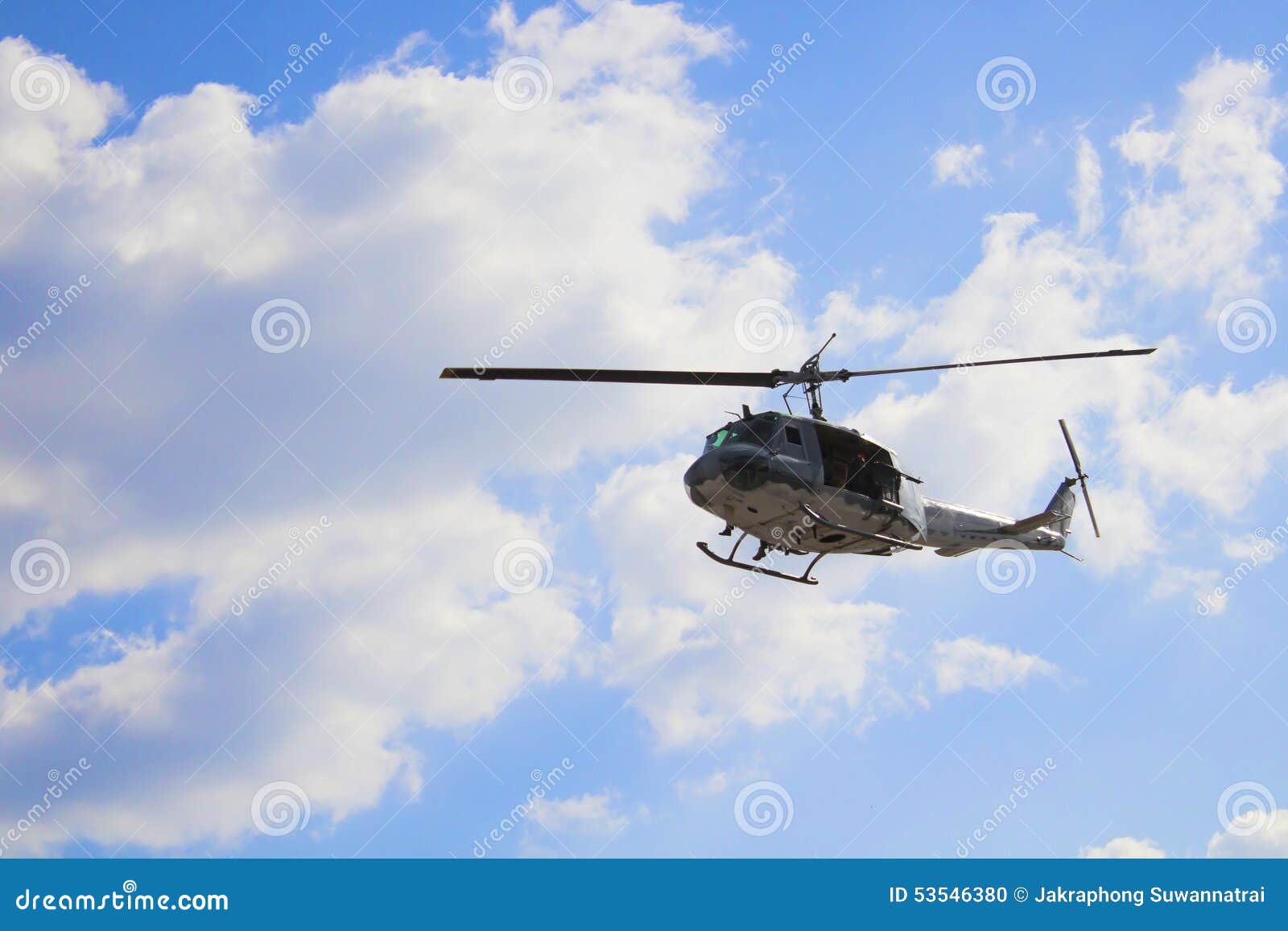 Military Helocopter Flying in the Sky Stock Photo - Image of ...