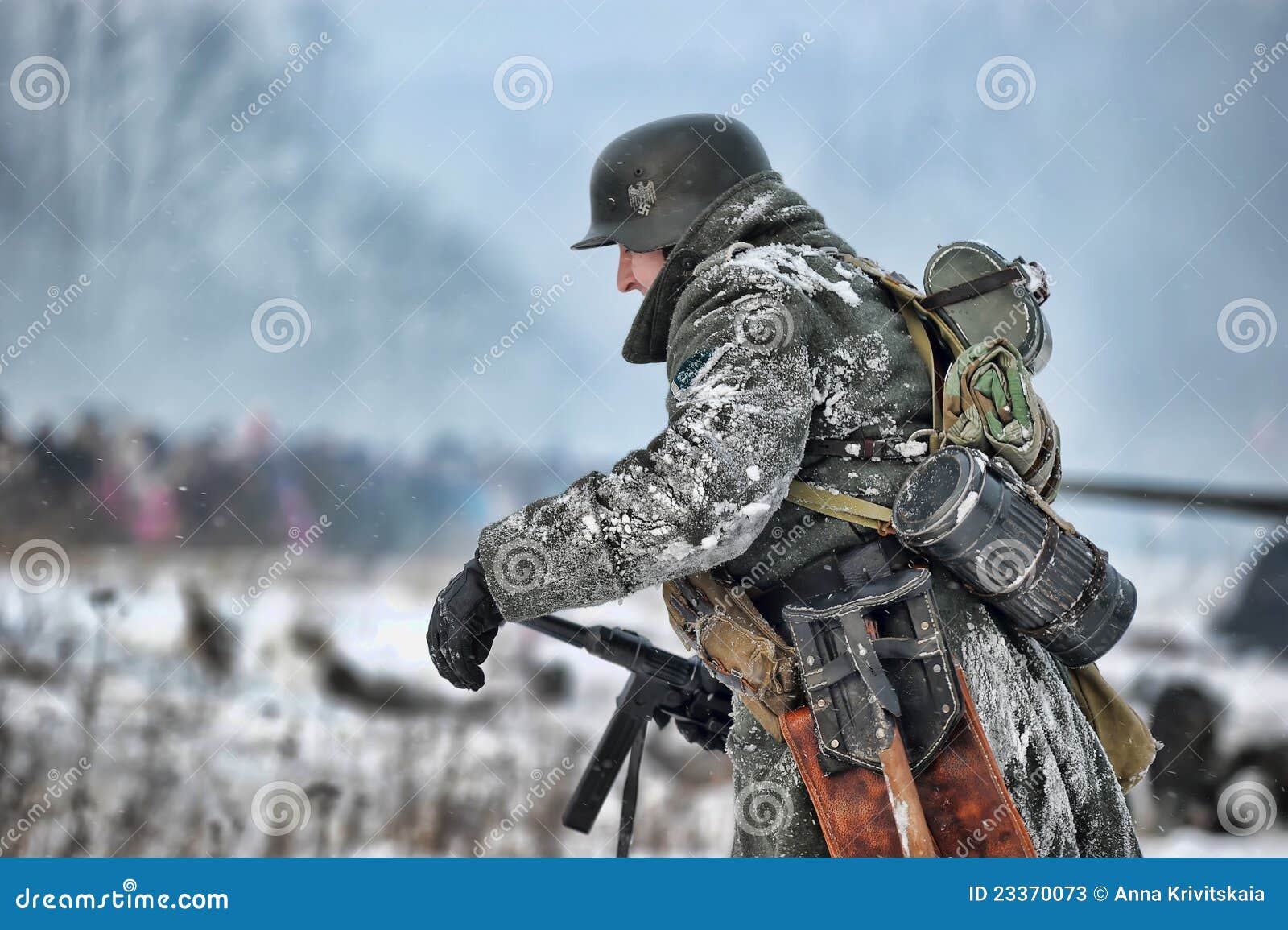 Military Historical Reconstruction of World War II Editorial Stock ...