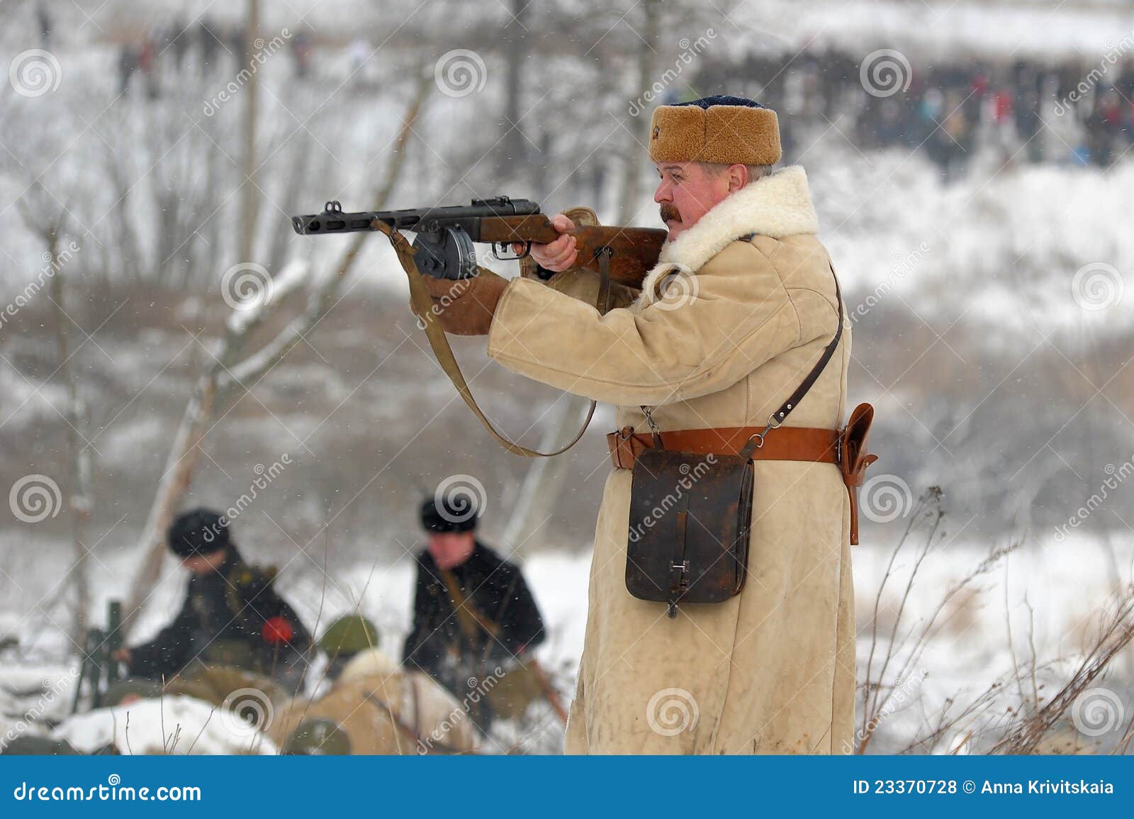 Military Historical Reconstruction of World War II Editorial Stock ...
