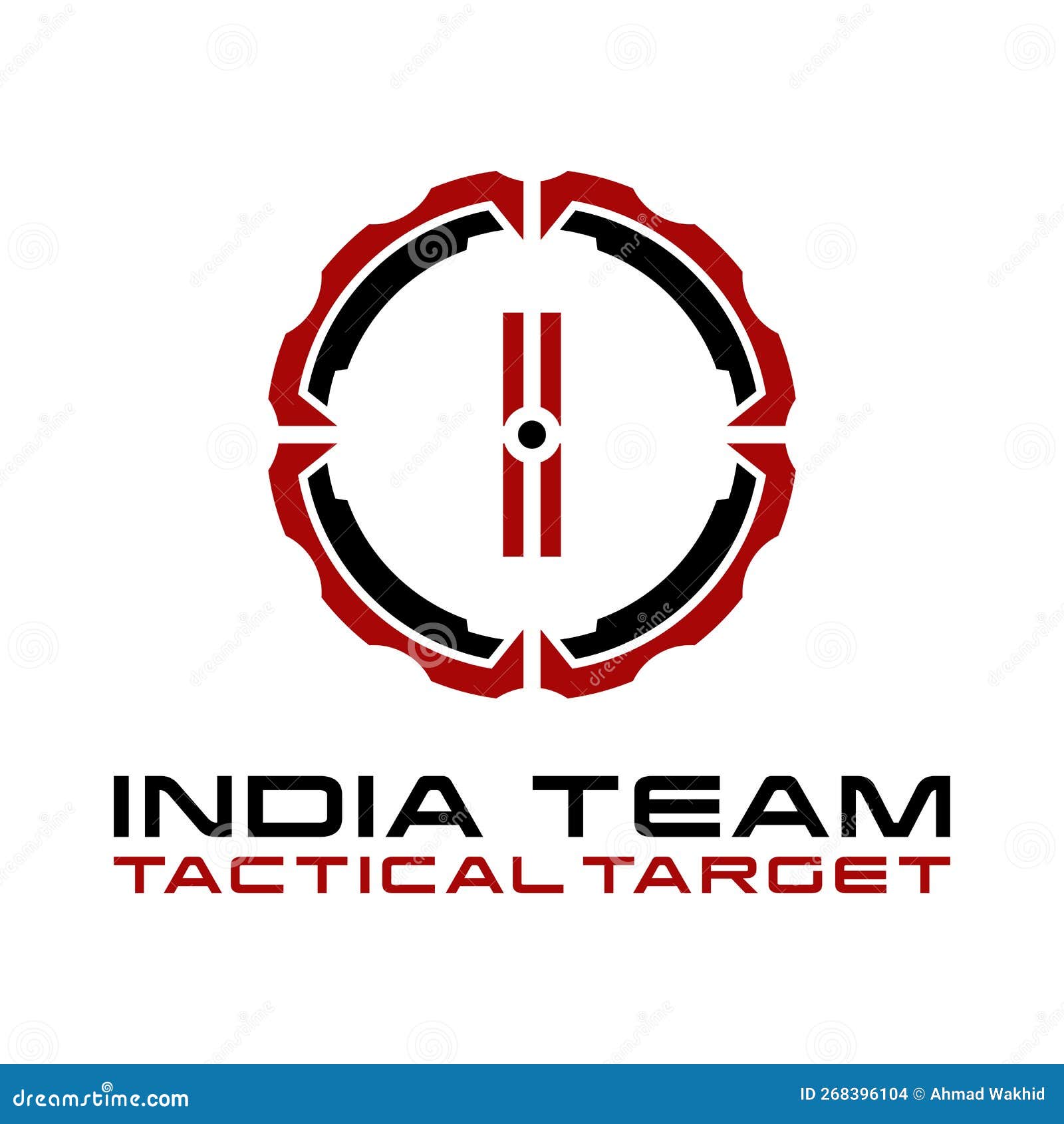 Tactical Target Black And White Mammoth Elephant Logo In Circle Vector ...