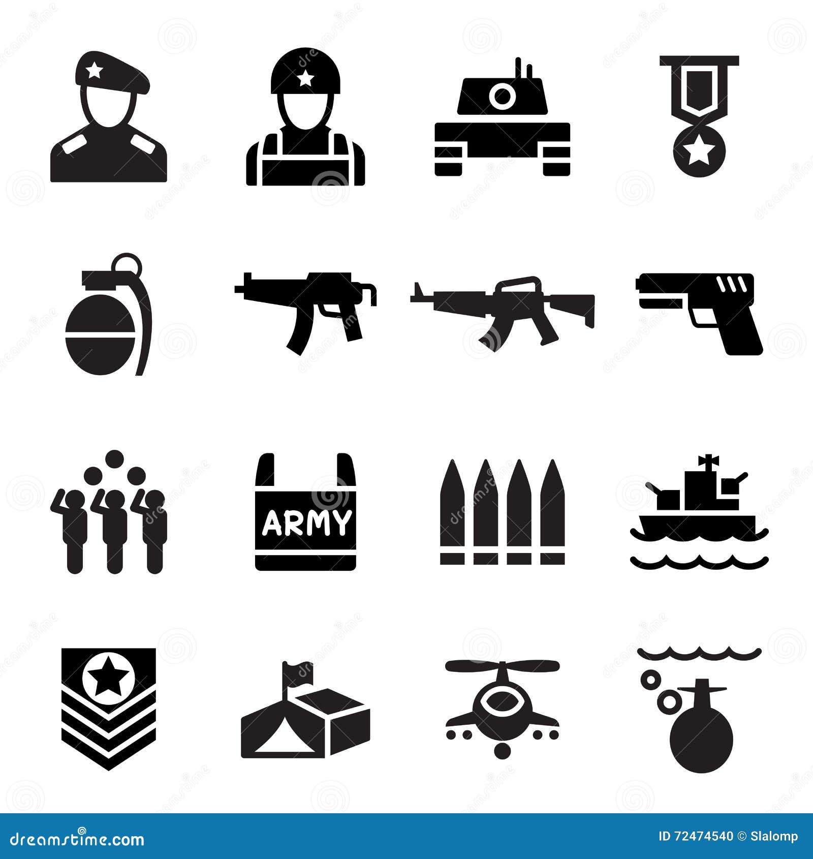 Military Soldier Icon Icon Set Of Military Professions High Res Vector