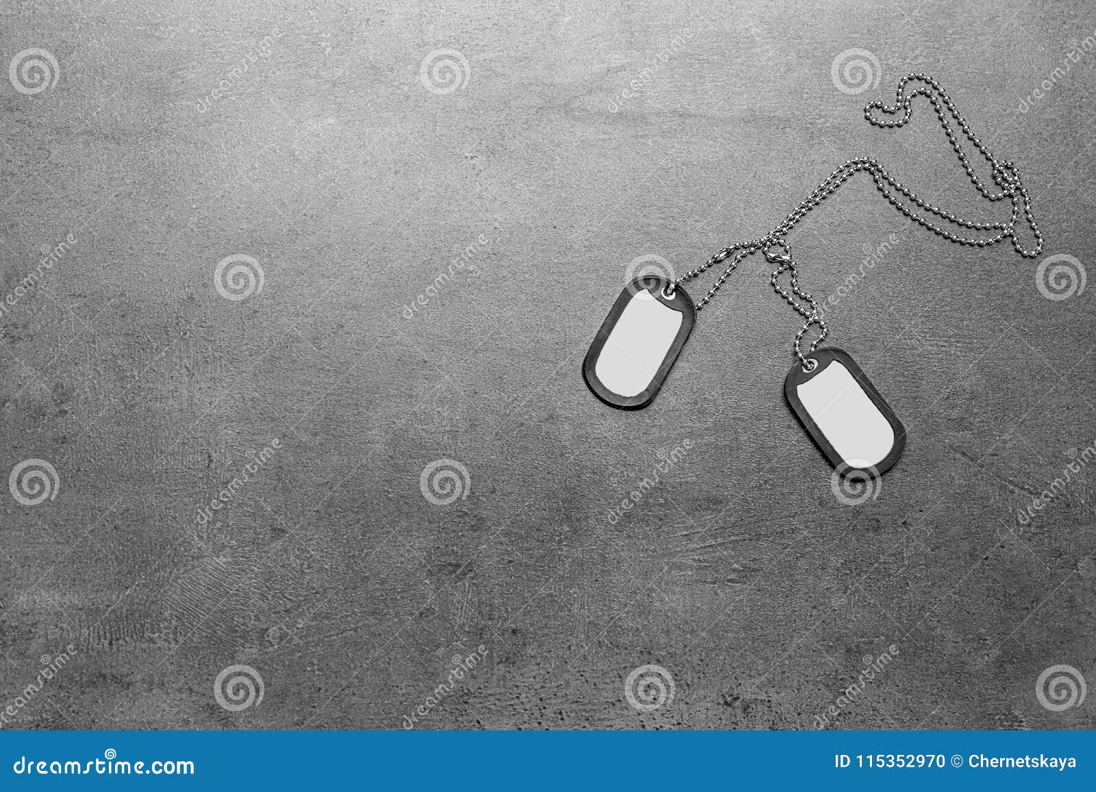 Military ID Tags on Background Stock Photo - Image of copy, danger ...