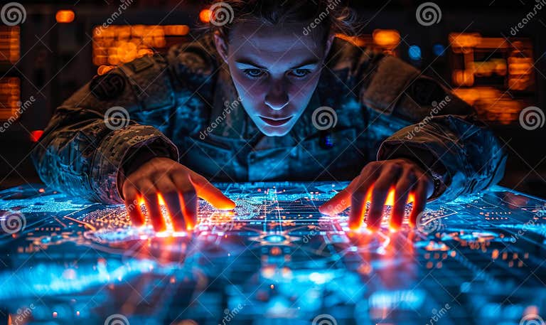 Military Intelligence Analysts Utilizing 3D Holographic Mapping ...