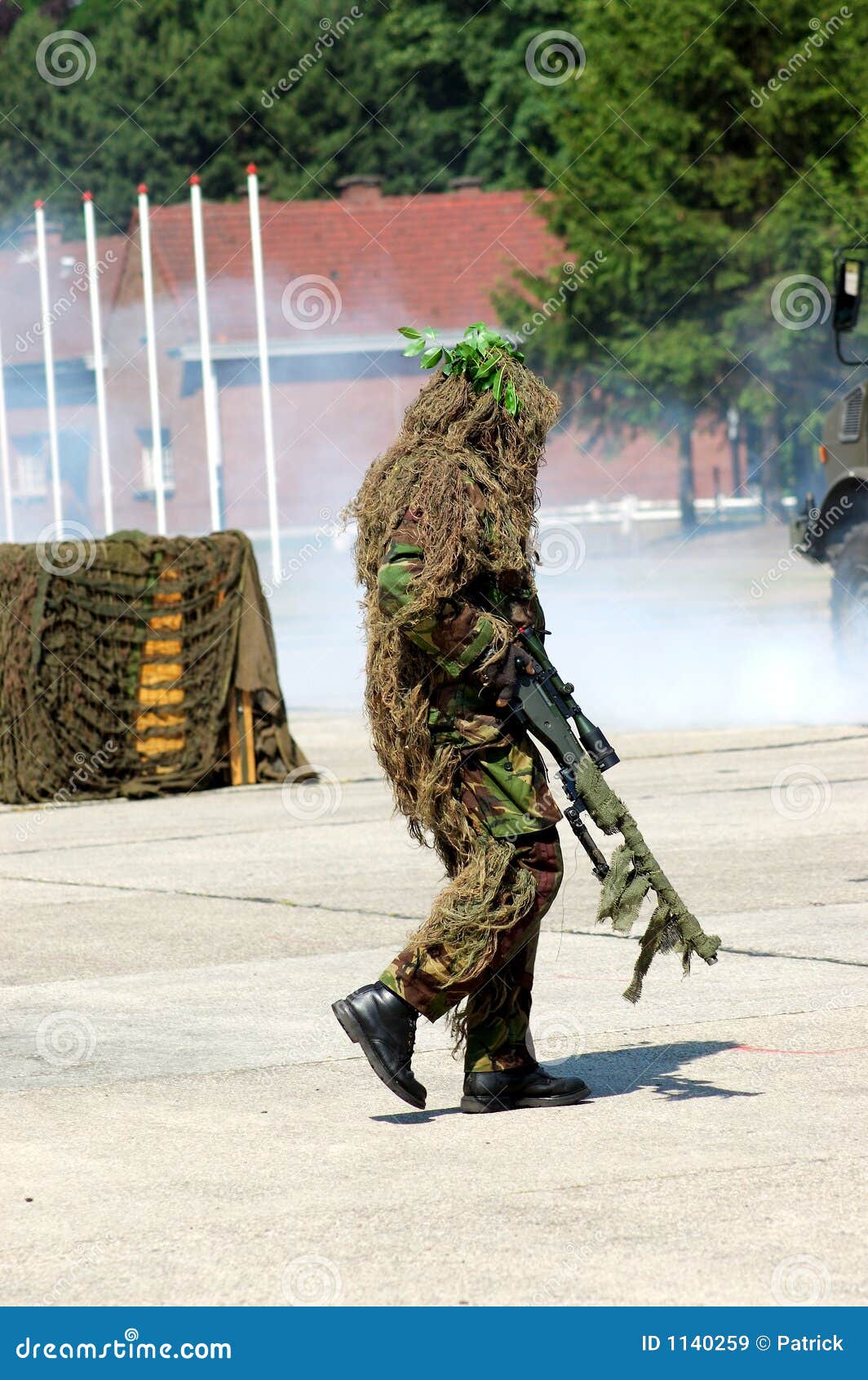 Military Intervention, Camouflaged Solder. Stock Image - Image of ...