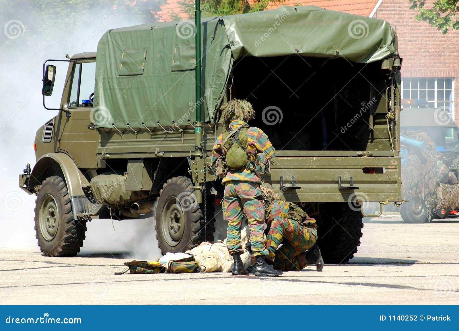Military Intervention, Injured Solder. Stock Photo - Image of ...