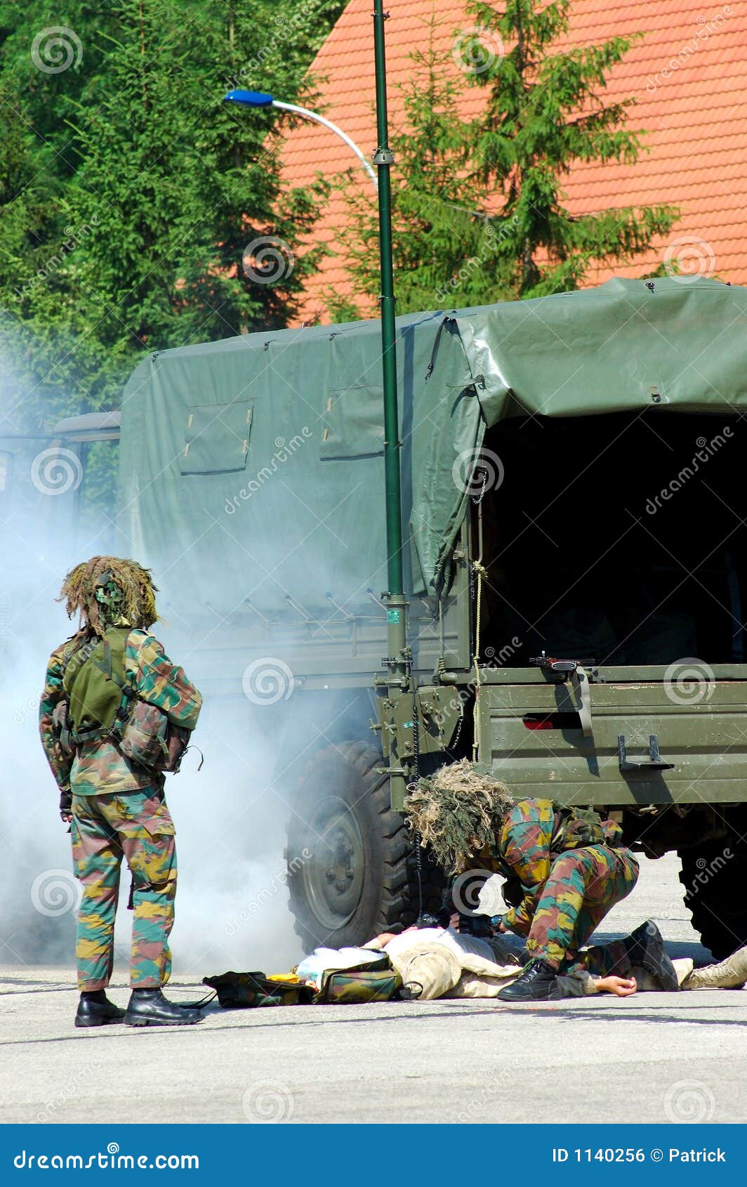Military Intervention, Wounded Solder. Stock Photo - Image of emergency ...