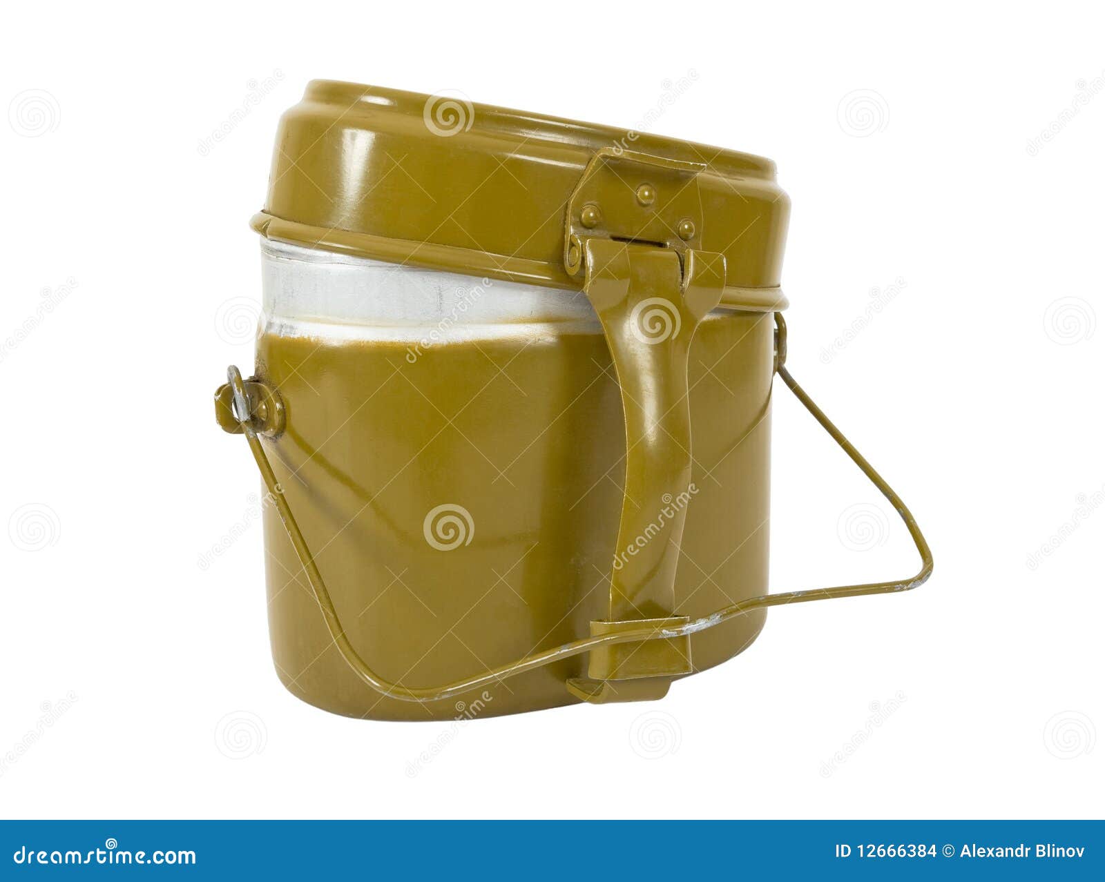 Military Issued Cooking Pot Stock Photo - Image of kitchen, aluminum ...