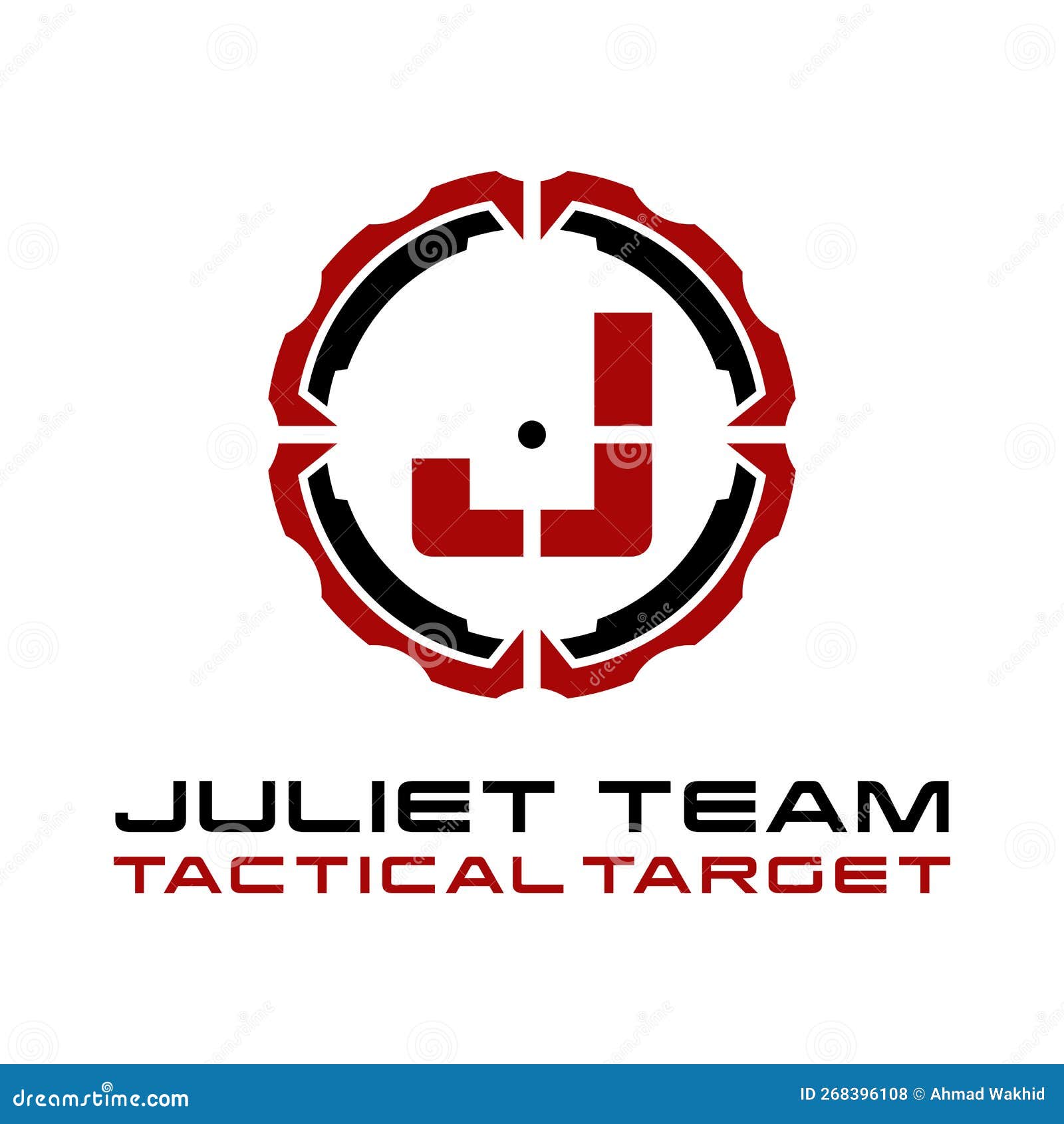 Military of J Letter Tactical Target Logo Design Stock Illustration ...