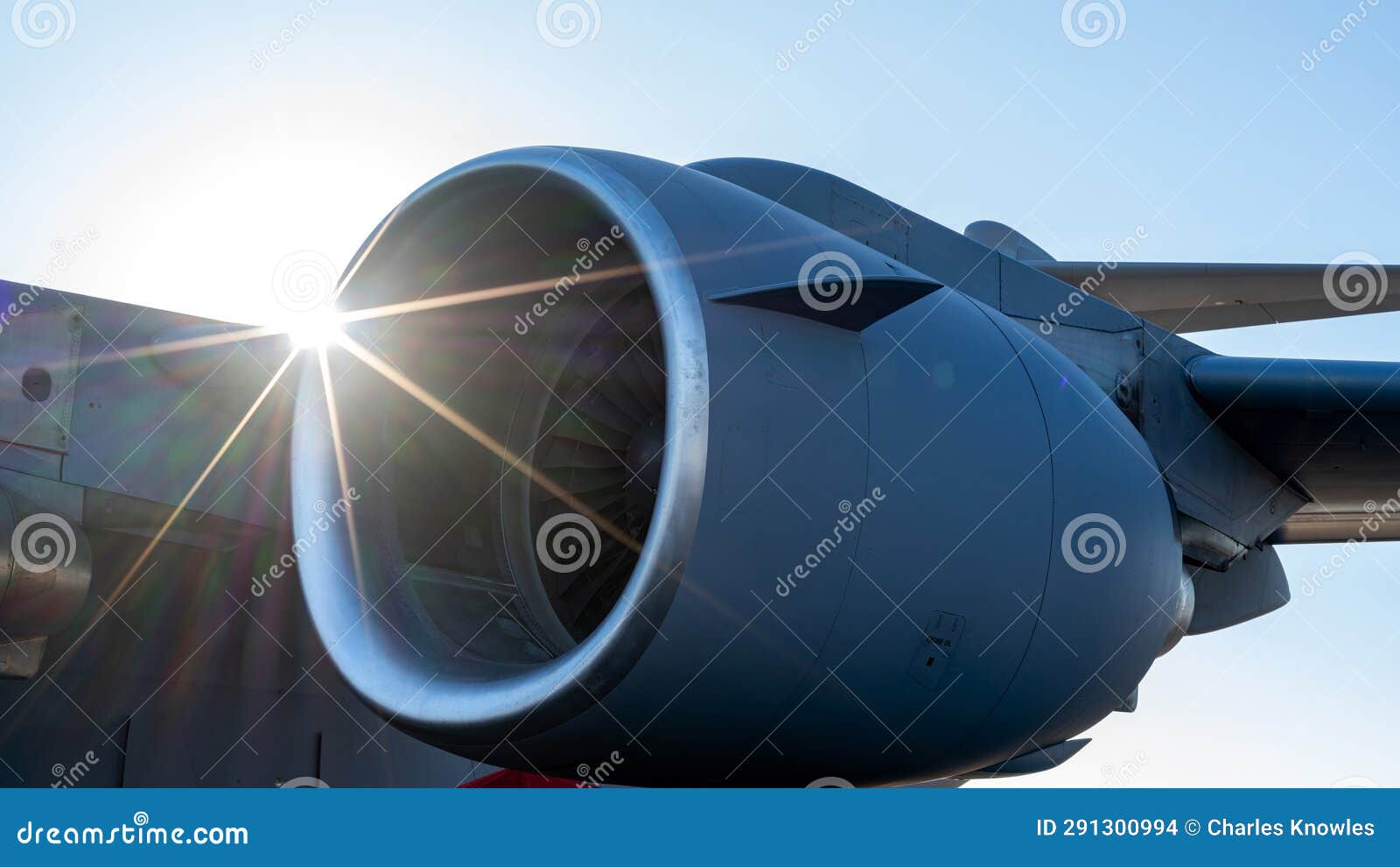 Military Jet Engine Closeup with Sun Star Stock Photo - Image of flying ...