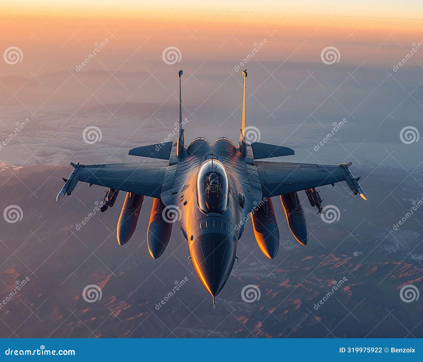 A Military Jet Flyover Wide Shot Stock Photo - Image of airshow ...