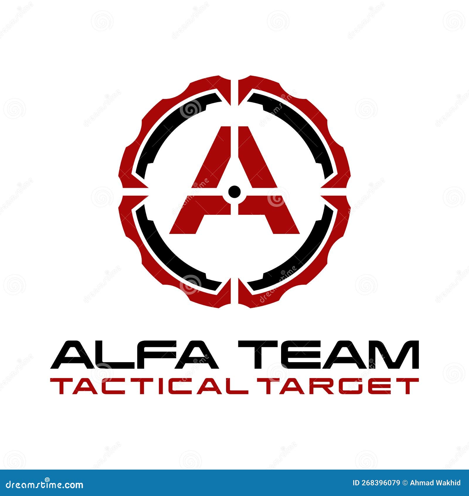 Military of a Letter Tactical Target Logo Design Stock Illustration ...