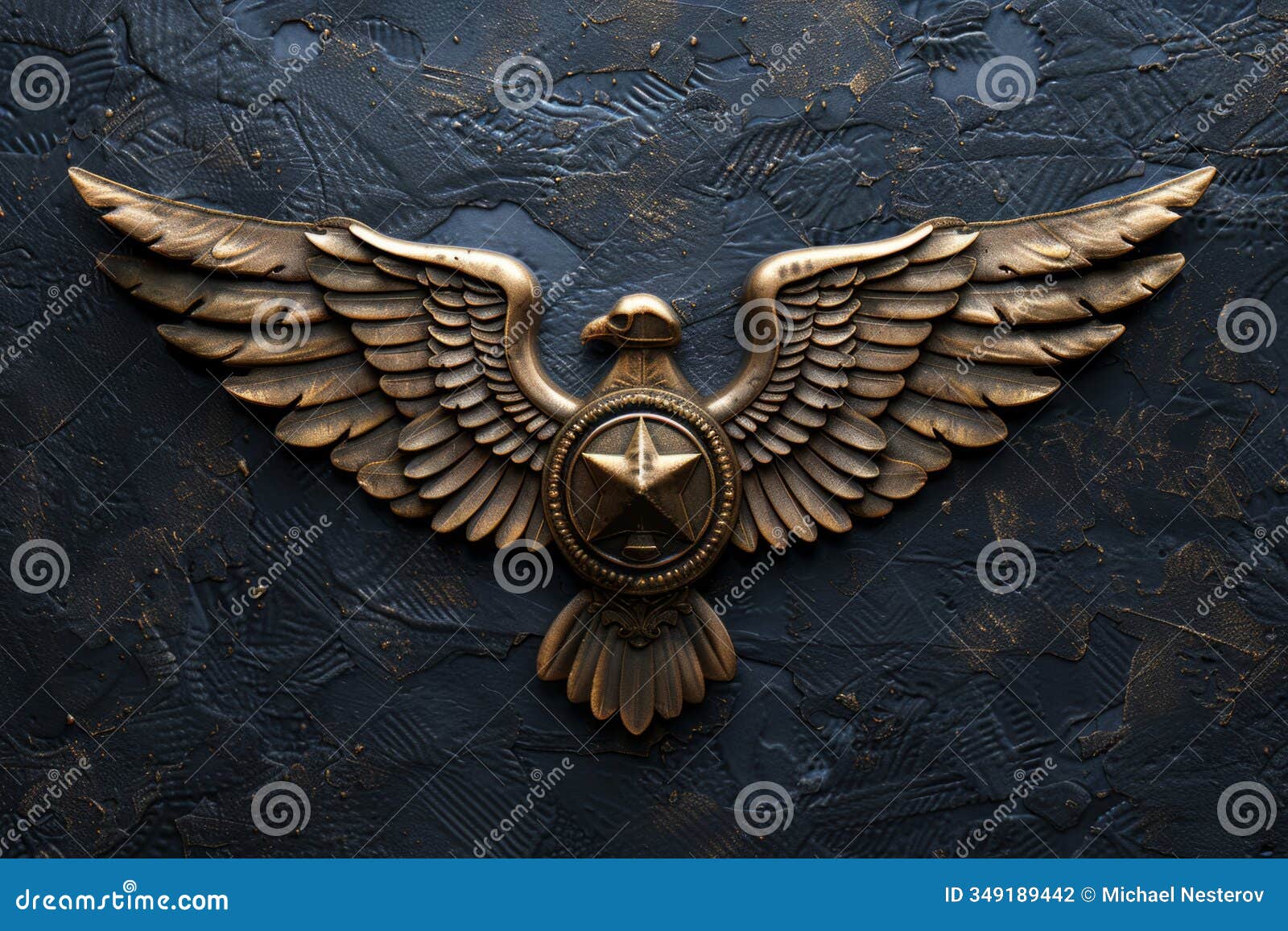 Military Logo, Emblem with Wings Stock Photo - Image of peace, looking ...