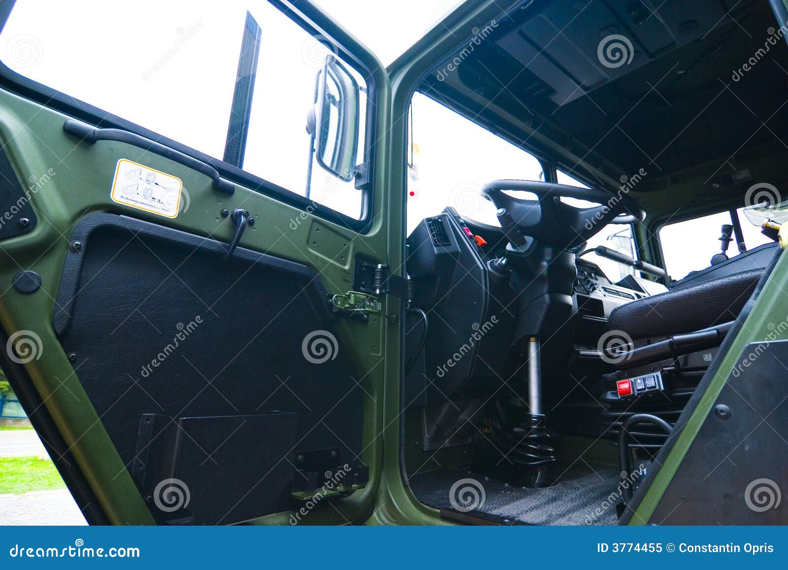 Military Lorry Driver Cabin Stock Image - Image of army, door: 3774455