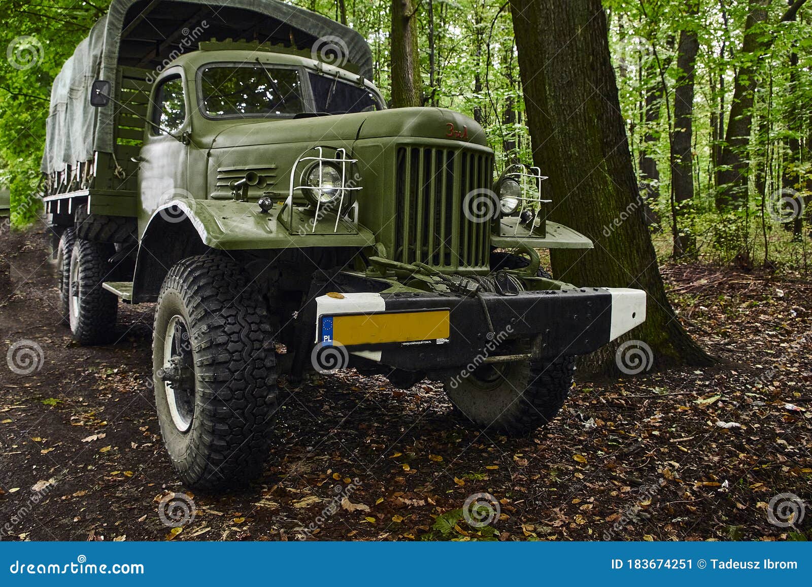 Military lorry stock image. Image of transportation - 183674251