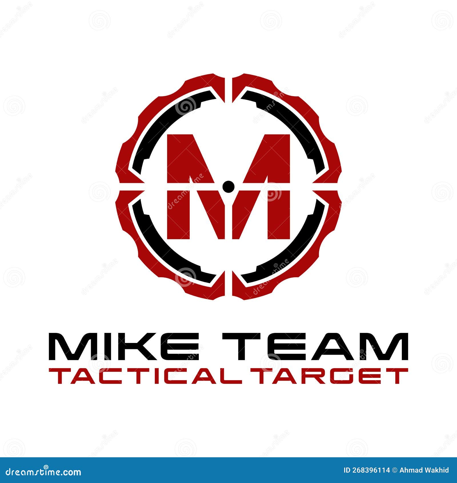 Tactical Target Black And White Mammoth Elephant Logo In Circle Vector ...