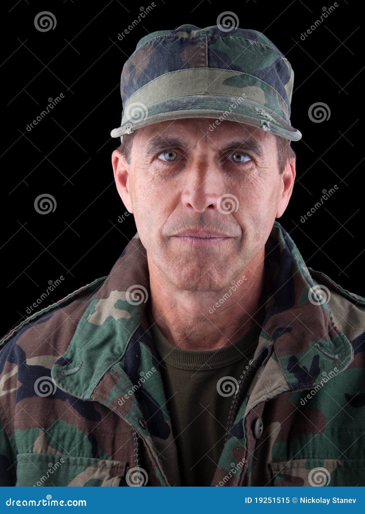 Military Man stock image. Image of head, courage, closeup - 19251515