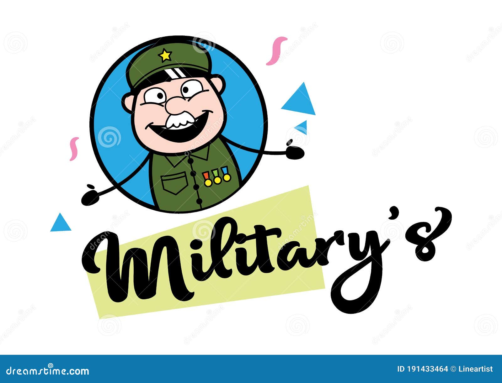 Military Man Mascot Logo Illustration Stock Illustration - Illustration ...