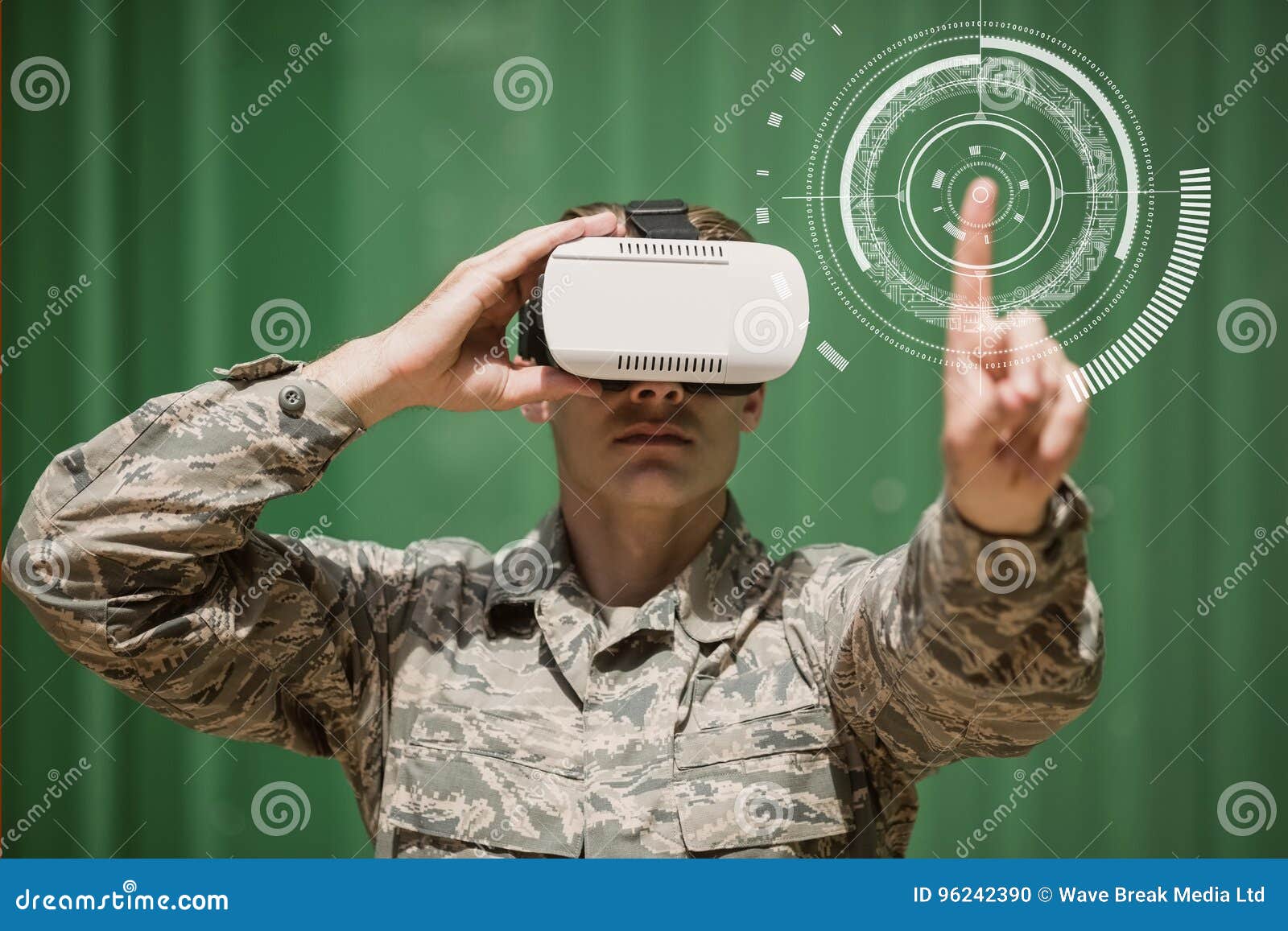 Military Man in VR Headset Touching Interface Stock Photo - Image of ... Military Man in VR Headset Touching Interface Stock Photo - Image of ...