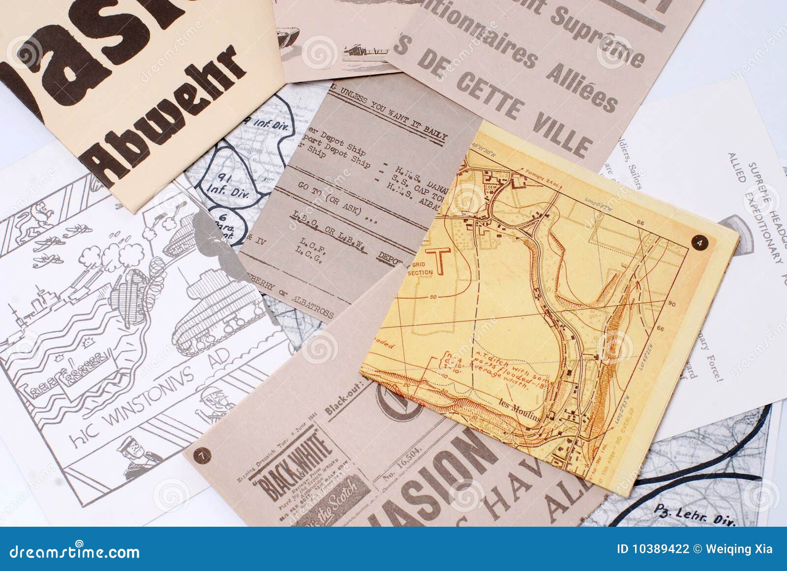 Military map stock photo. Image of confidential, normandy - 10389422