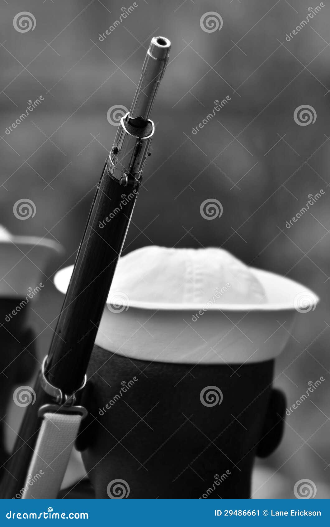 Military Man at Arms on Parade Stock Image - Image of arrangement ...