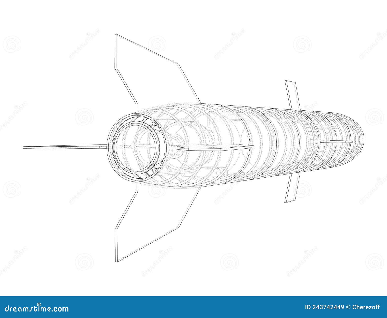 Military Missile Army Rocket. Vector Stock Vector - Illustration of ...