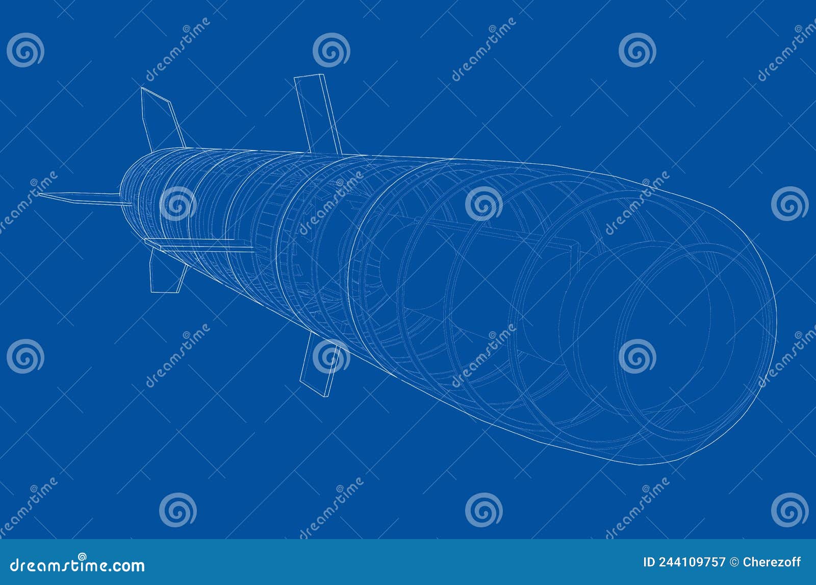 Military Missile Army Rocket. Vector Stock Vector - Illustration of ...
