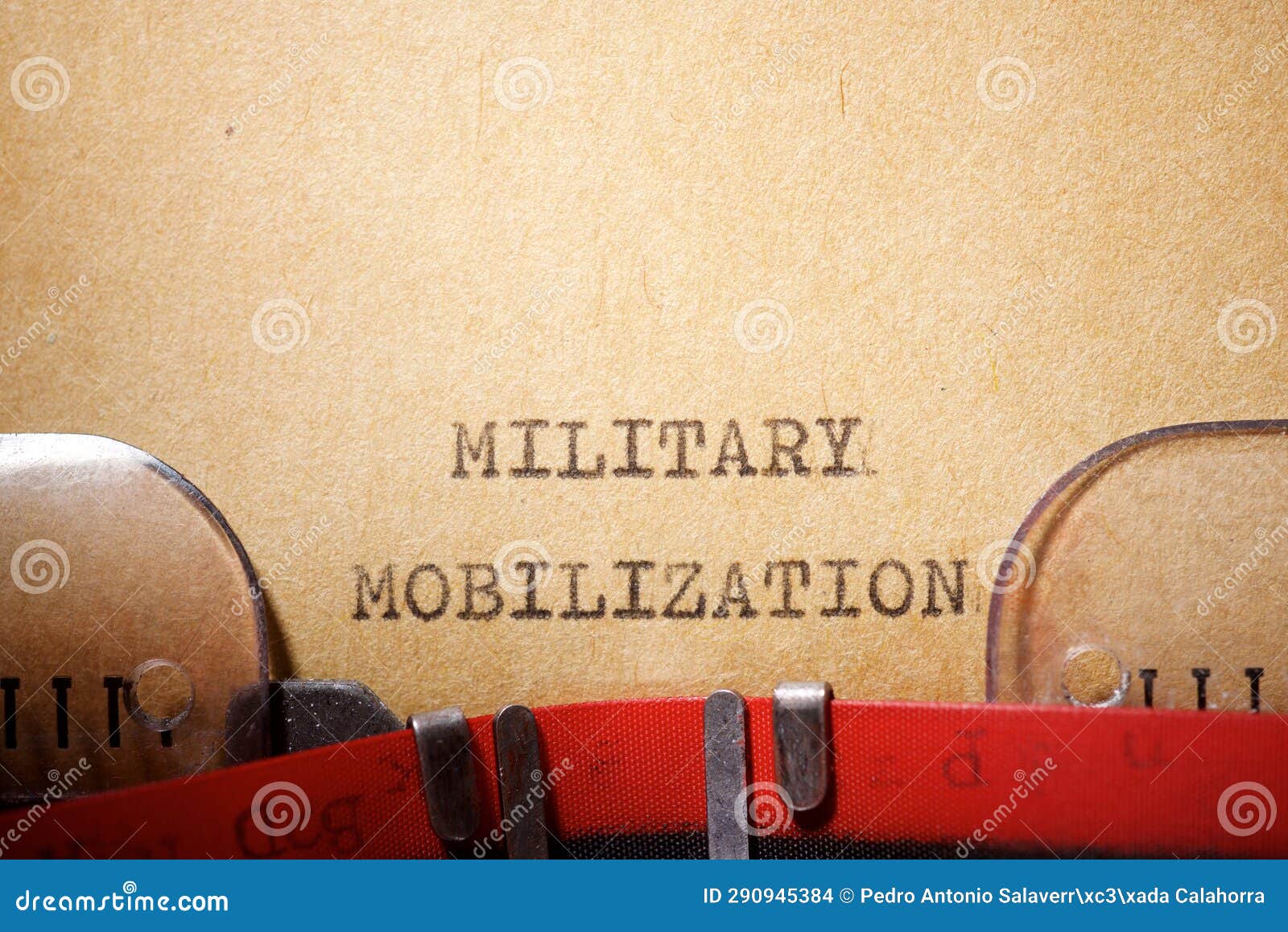 Military mobilization text stock photo. Image of army - 290945384