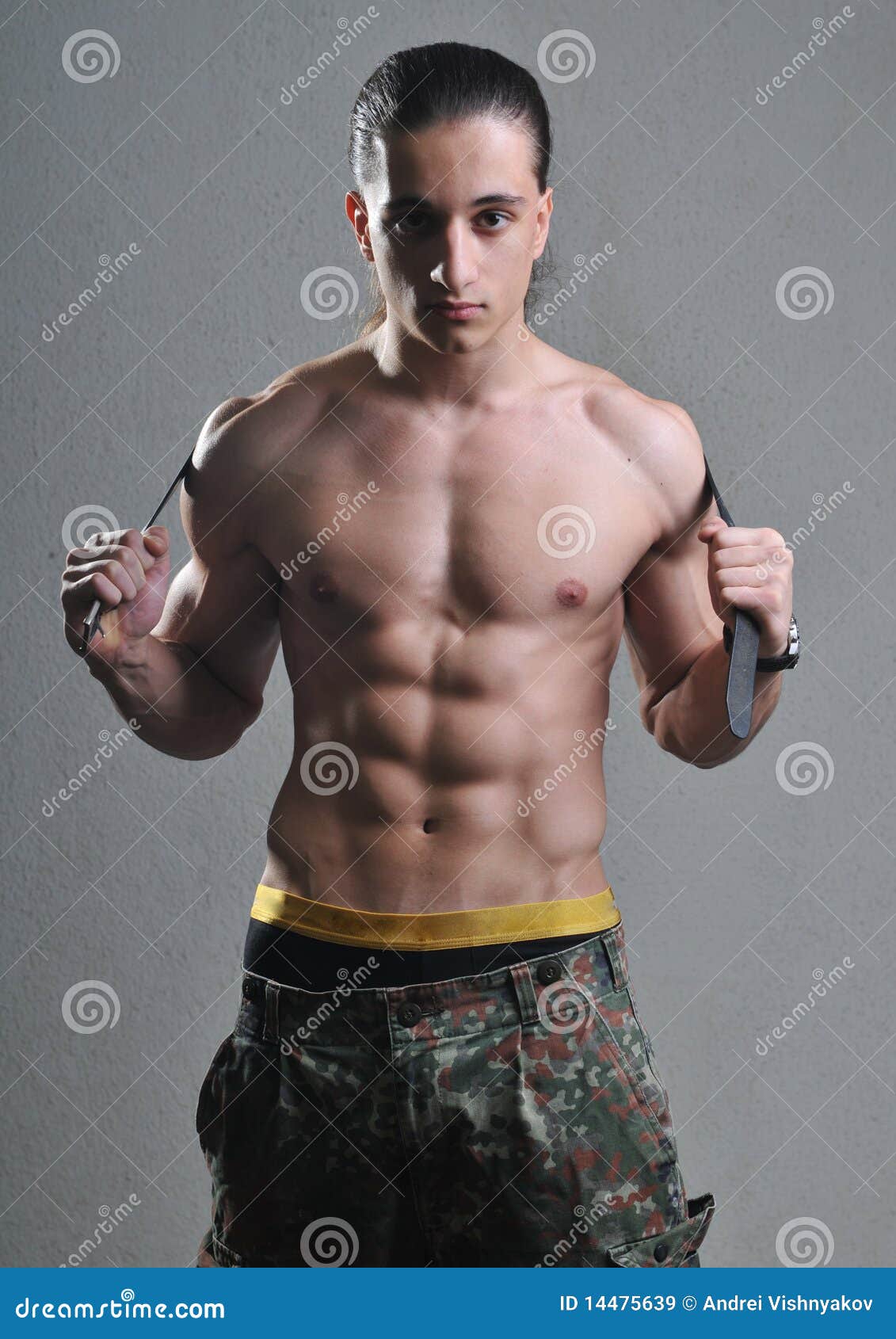 Military model stock image. Image of healthy, strong - 14475639