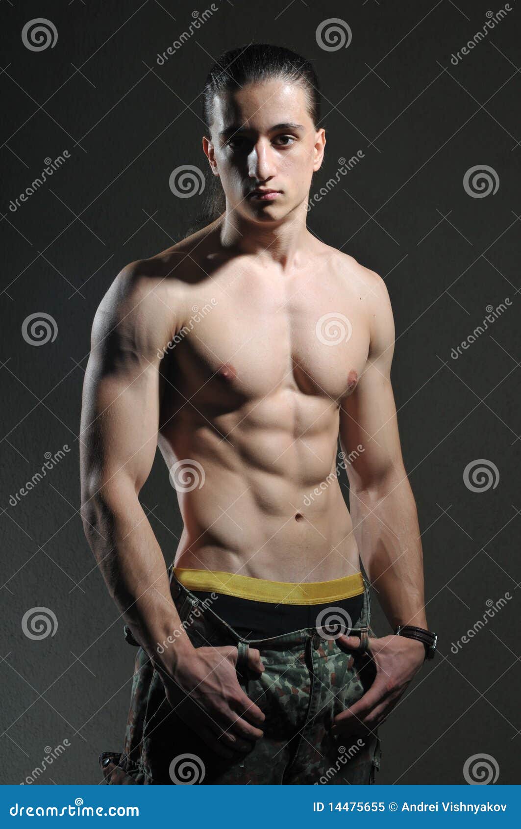 Military model stock image. Image of athlete, muscle - 14475655