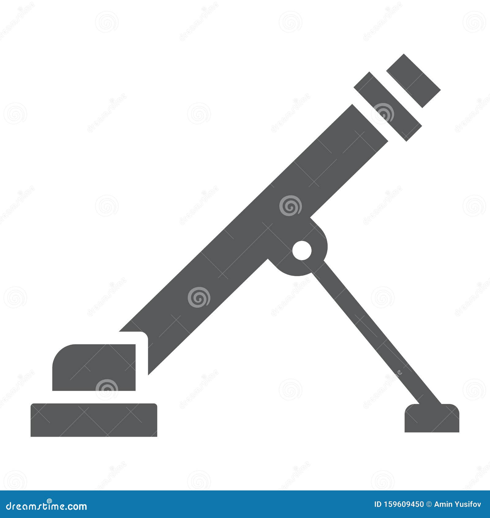 Military Mortar Bomb Icon In Cartoon Style Isolated On White Background ...