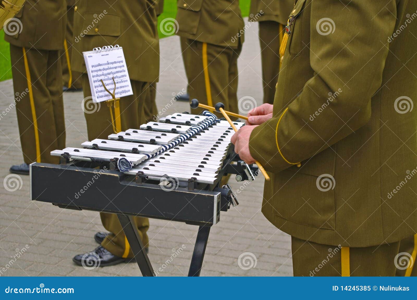 Military Musicians with Tools Stock Image - Image of body, brass: 14245385