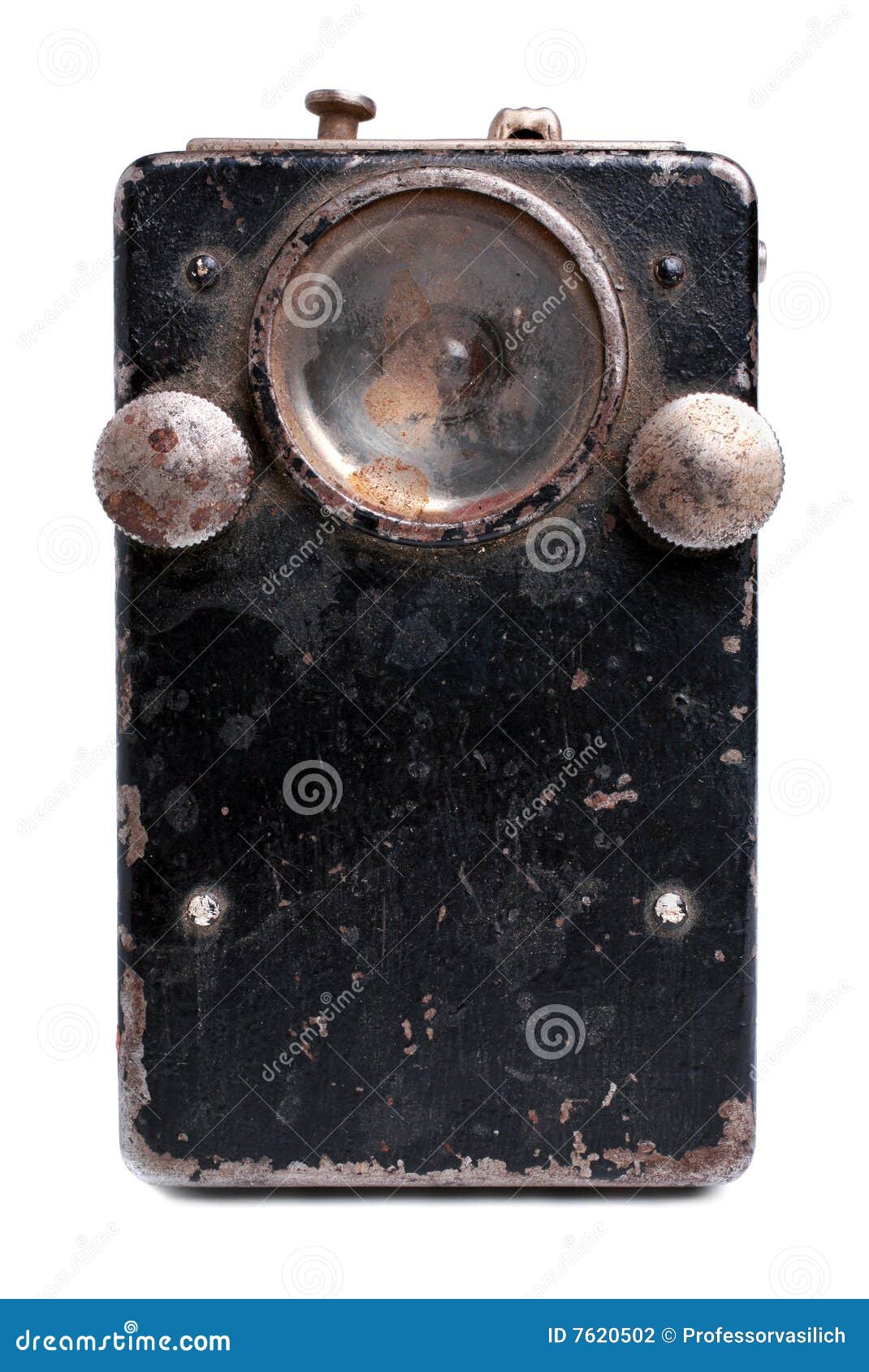 Military old flashlight stock photo. Image of personal - 7620502