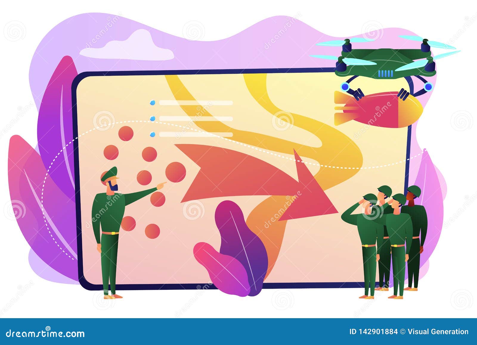 Military Operation Concept Vector Illustration. Stock Vector ...