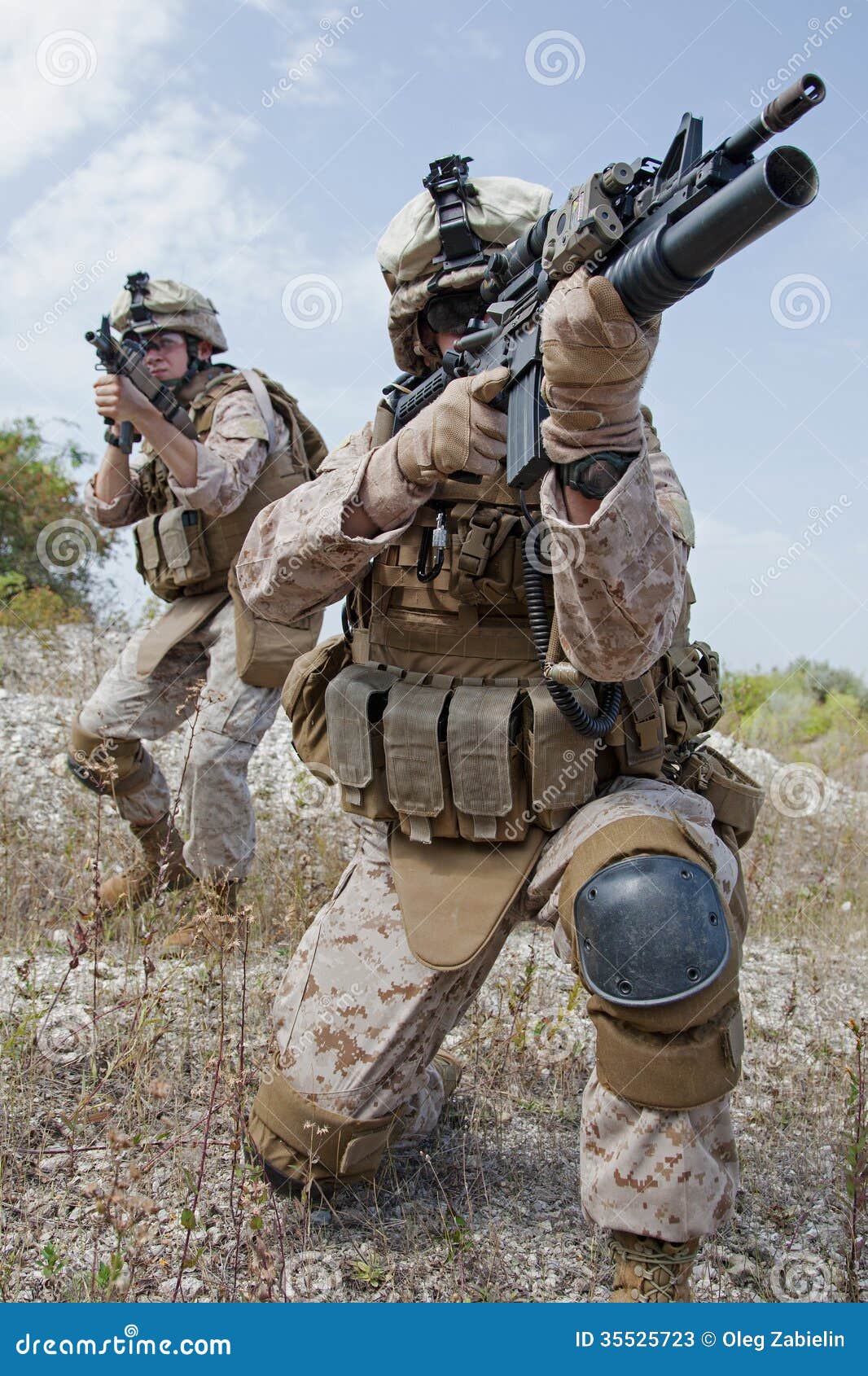 Military operation stock image. Image of rifle, mountains - 35525723