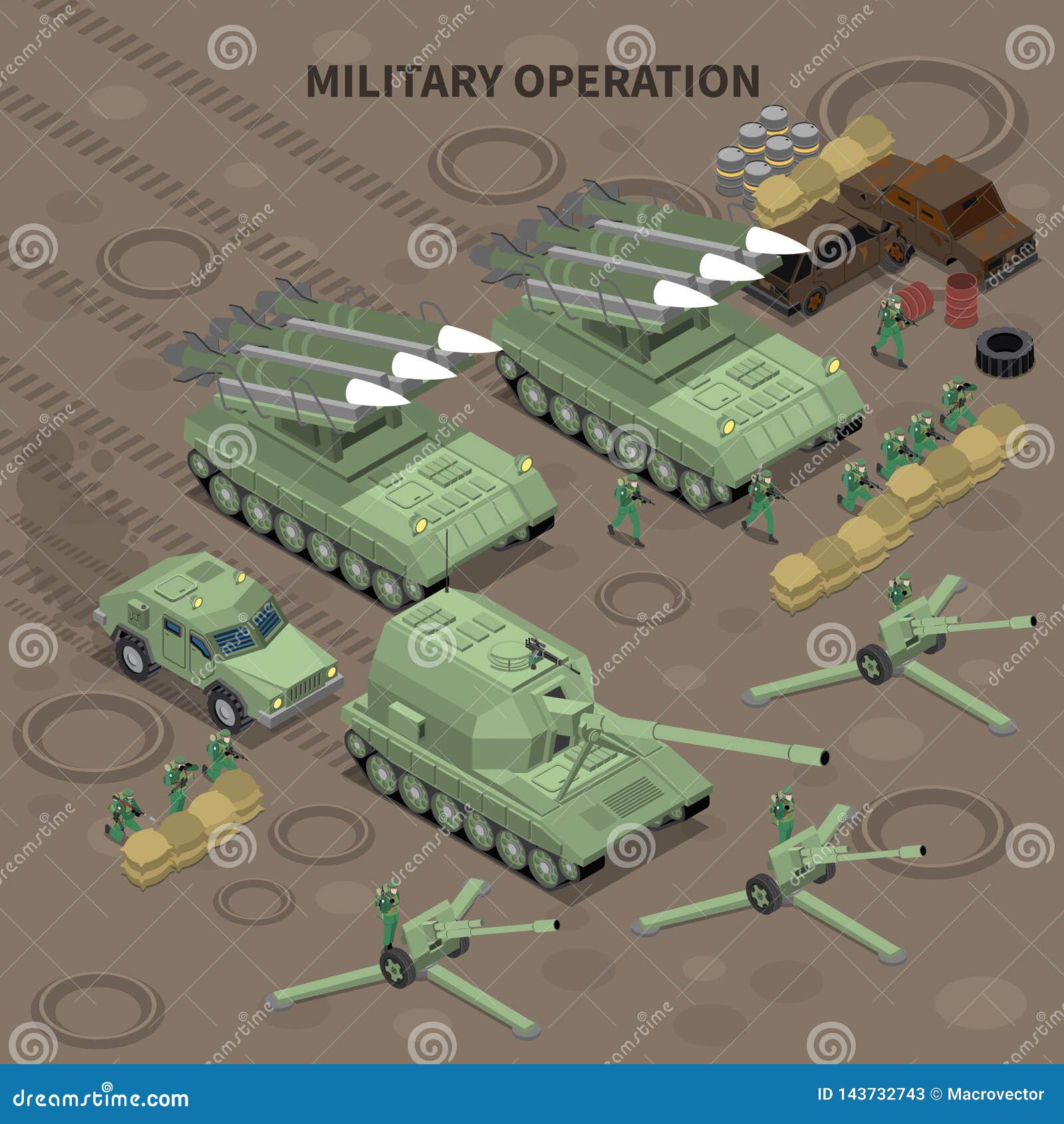 Military Operation Cartoon Vector | CartoonDealer.com #46613357