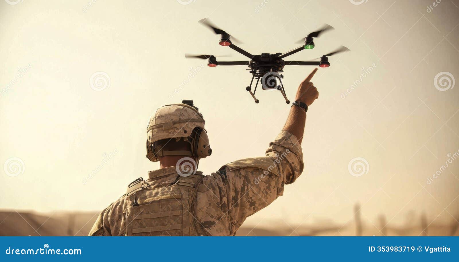 Military Operations with Multi Rotor Drone Technology for Surveillance ...