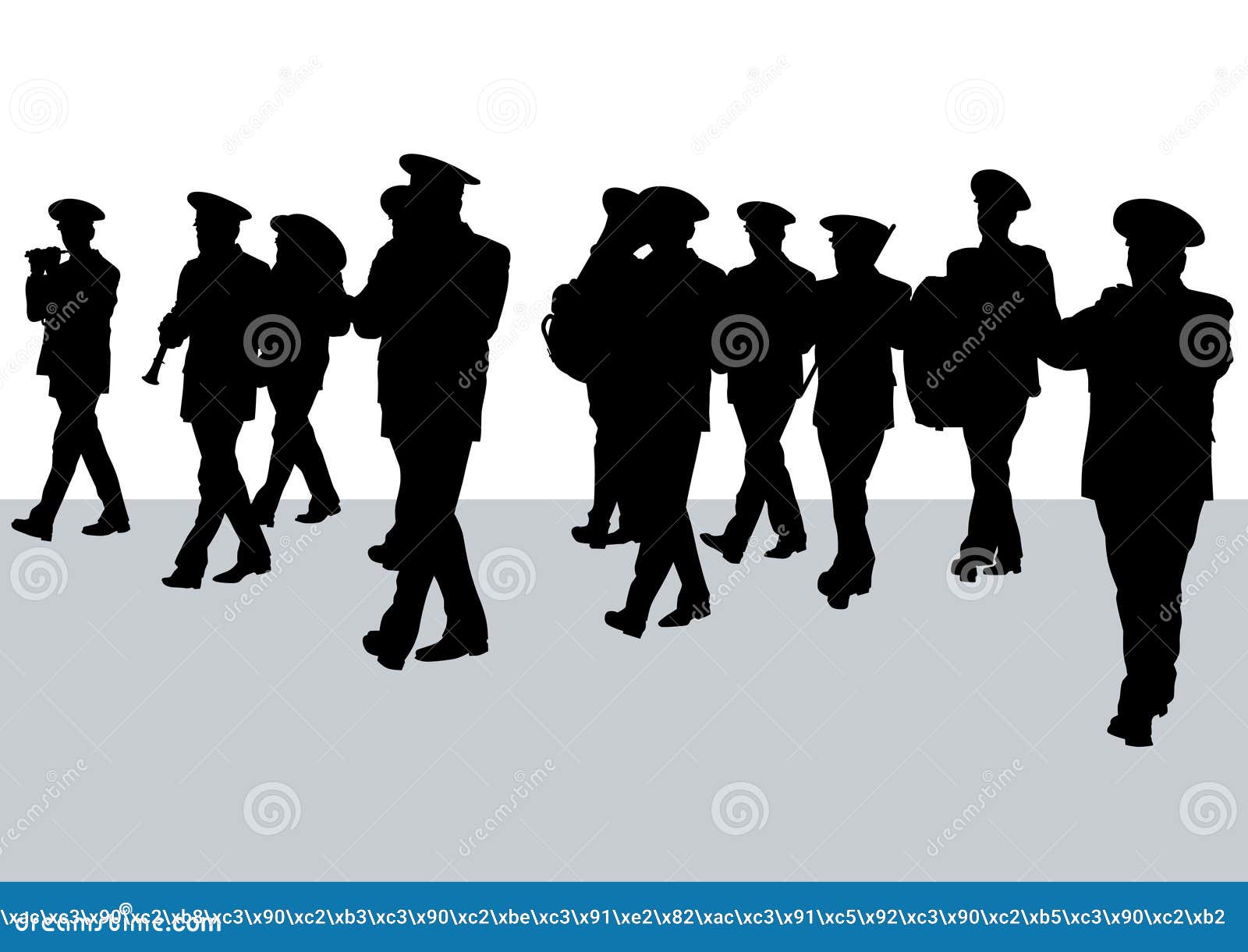 Military orchestra stock vector. Illustration of music - 24630654