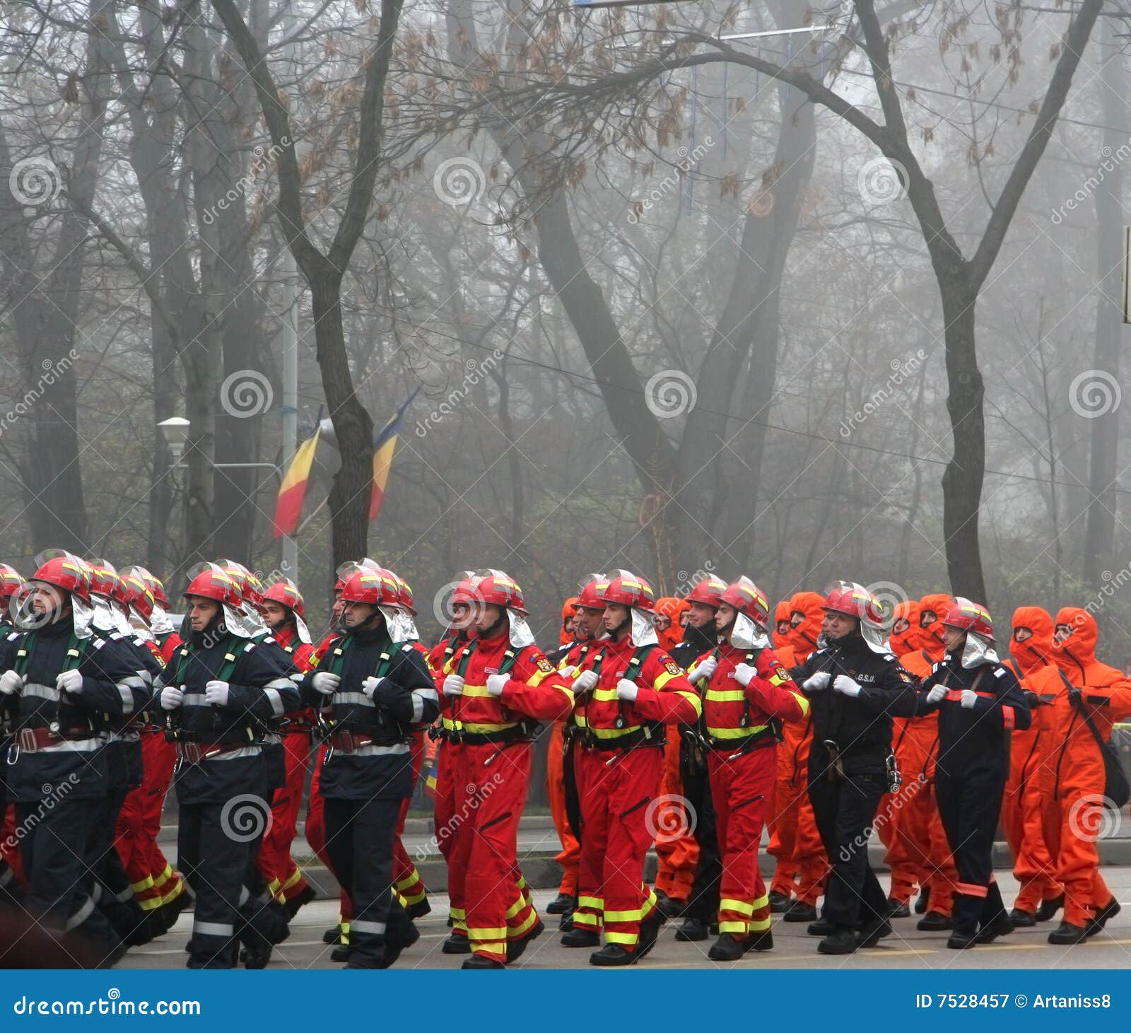 Military parade - firemen editorial photography. Image of move - 7528457
