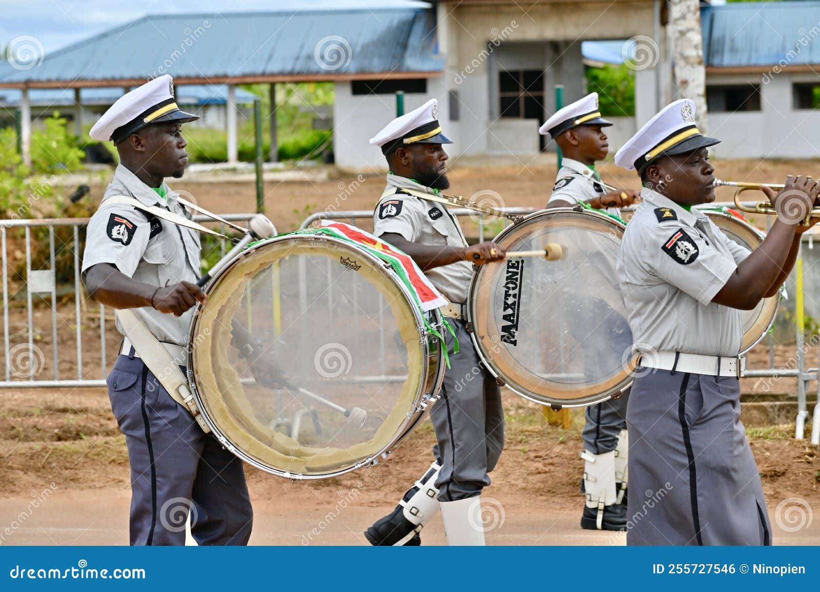 Military Parade in Moengo, Surinam Editorial Photo - Image of wind ...