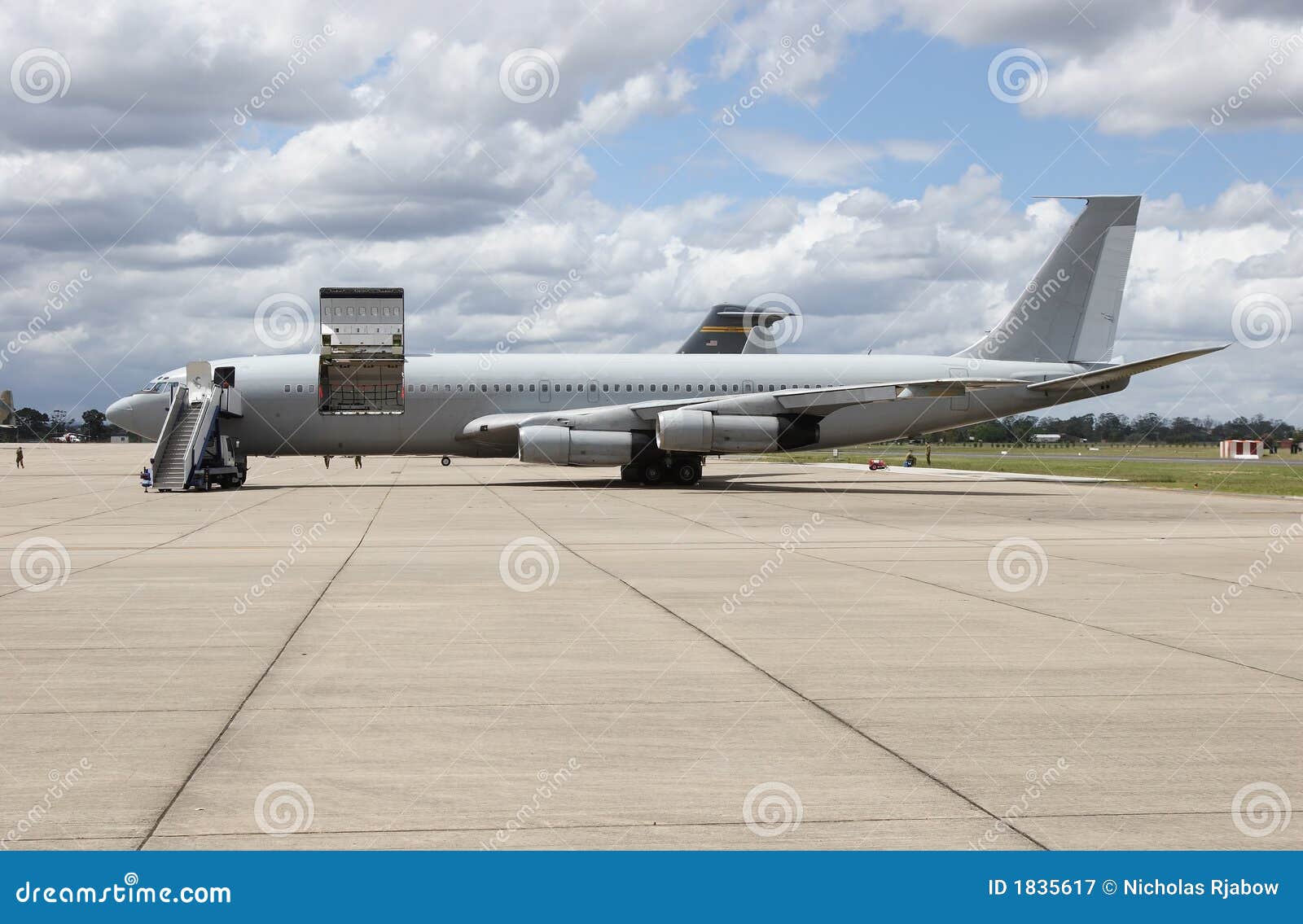 Military Passenger Plane stock image. Image of airforce - 1835617