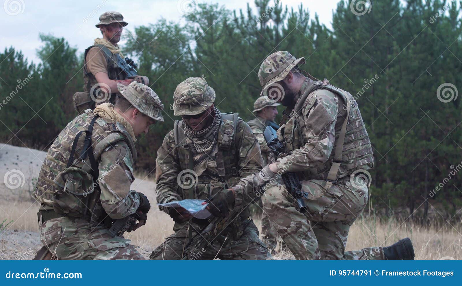 Military People Navigating on Battlefield Stock Video - Video of combat ...